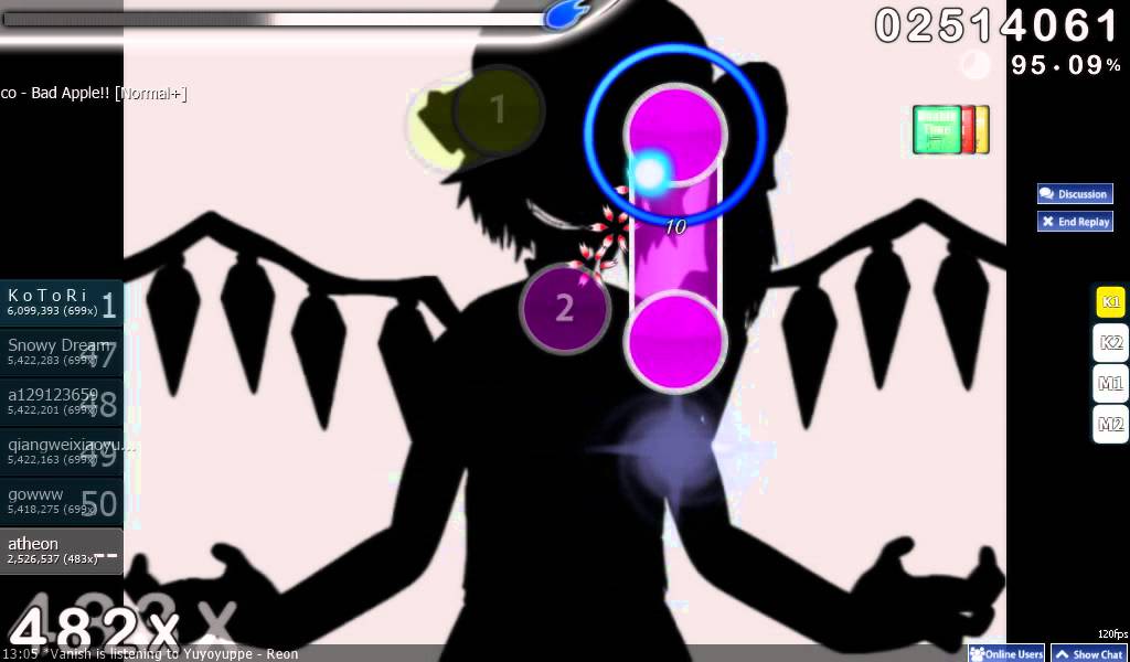 osu! Masayoshi Minoshima - Bad Apple [Normal] - YouTube