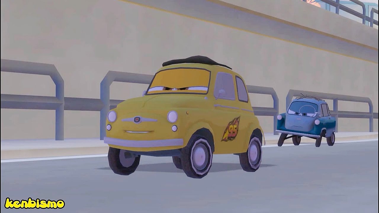 Luigi race at Terminal Sprint, Cars 2 The Video Game PC Gameplay 1080p ...