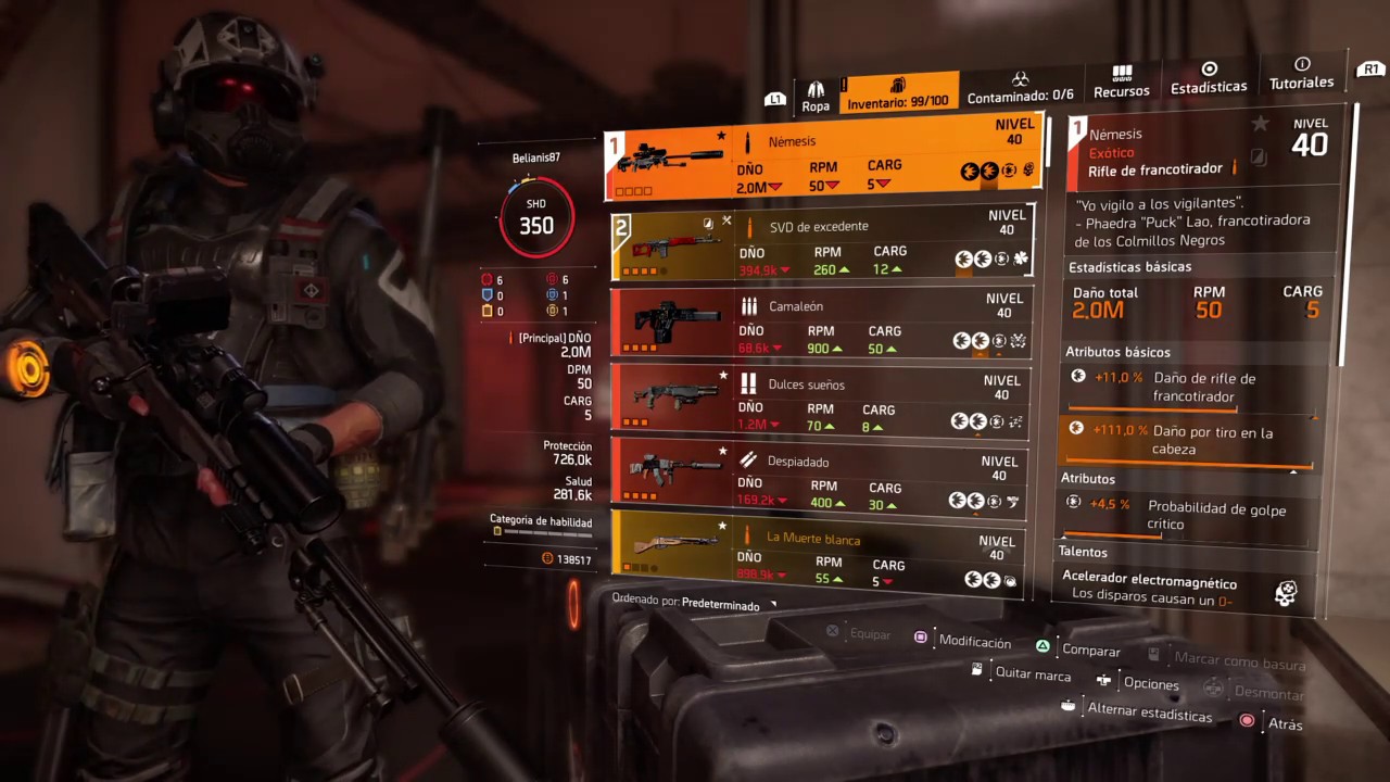 THE DIVISION 2 - NEMESIS - COMO CONSEGUIR RIFLE DE FRANCOTIRADOR ...