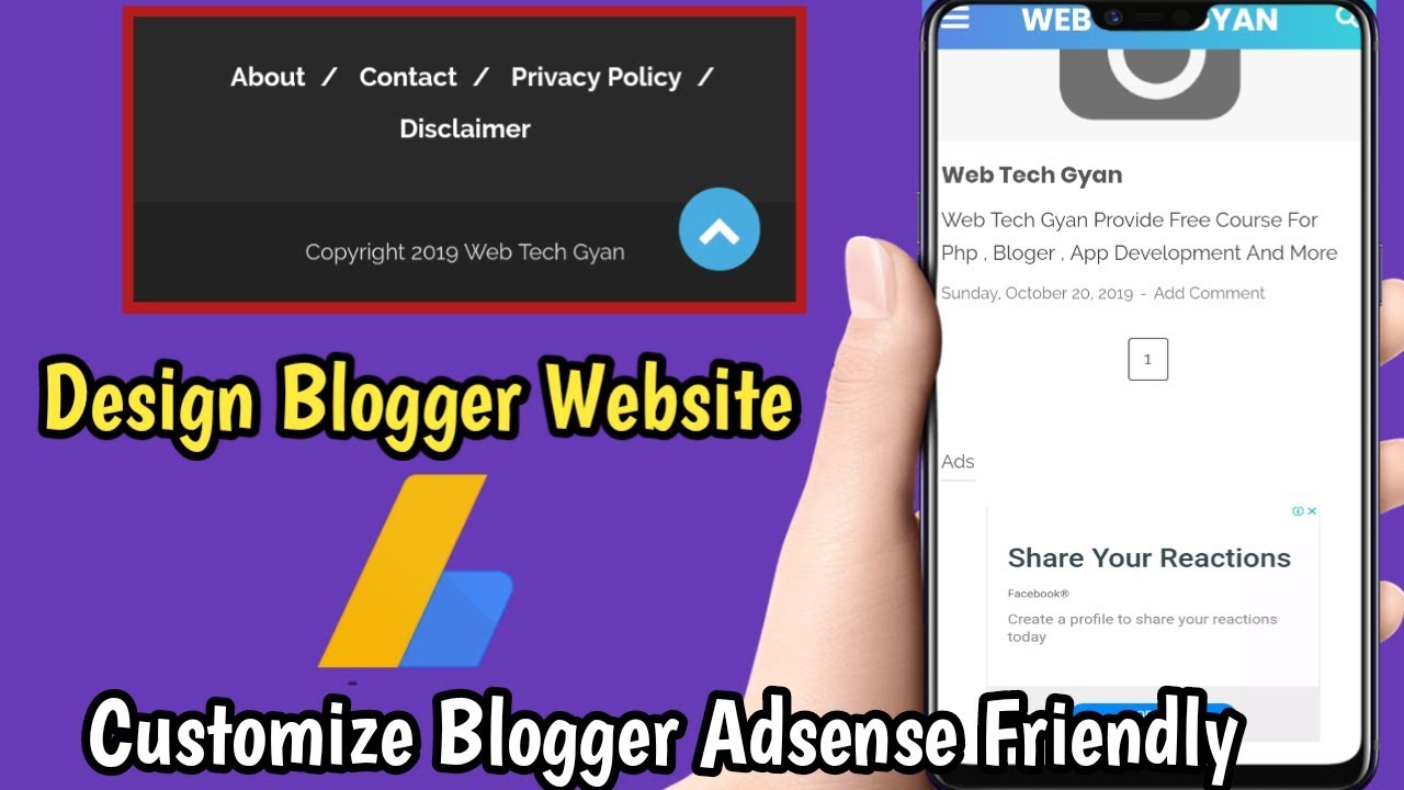 Adsense Friendly Blogger Website Design Kaise Kare || Customize Blogger ...