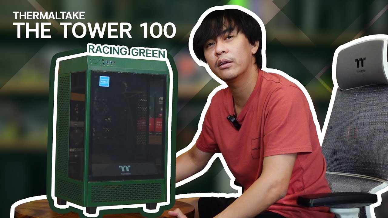 รีวิว เต็มระบบ เคส TT Thermaltake The Tower 100 สีพิเศษ Racing Green ...