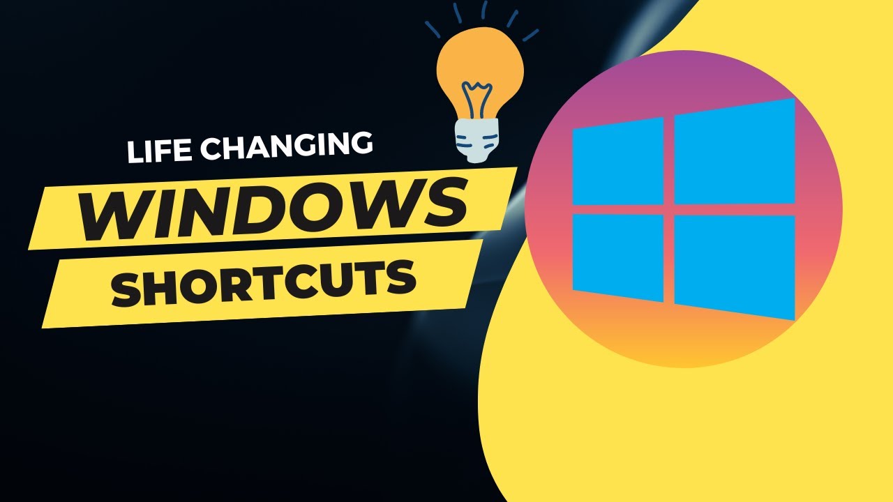 Life Changing Windows Shortcuts: How to Use Shortcut Keys - YouTube