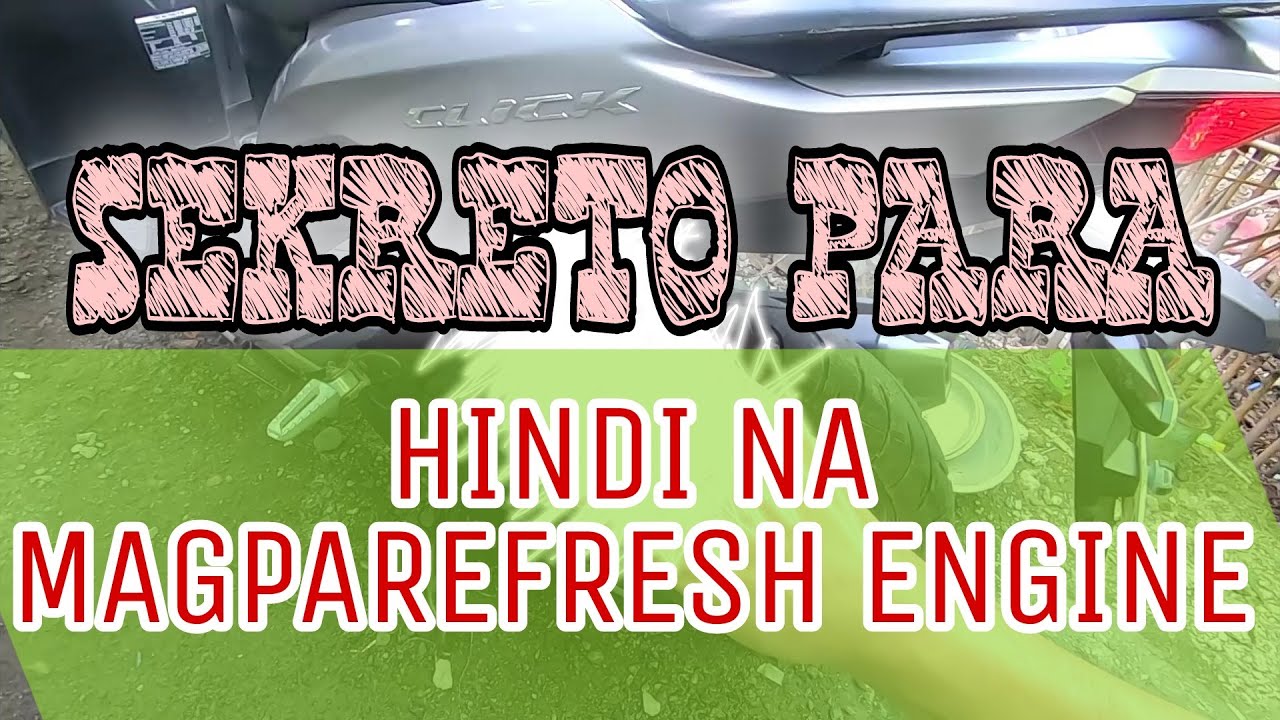 NO NEED FOR REFRESH ENGINE | HONDA CLICK - YouTube