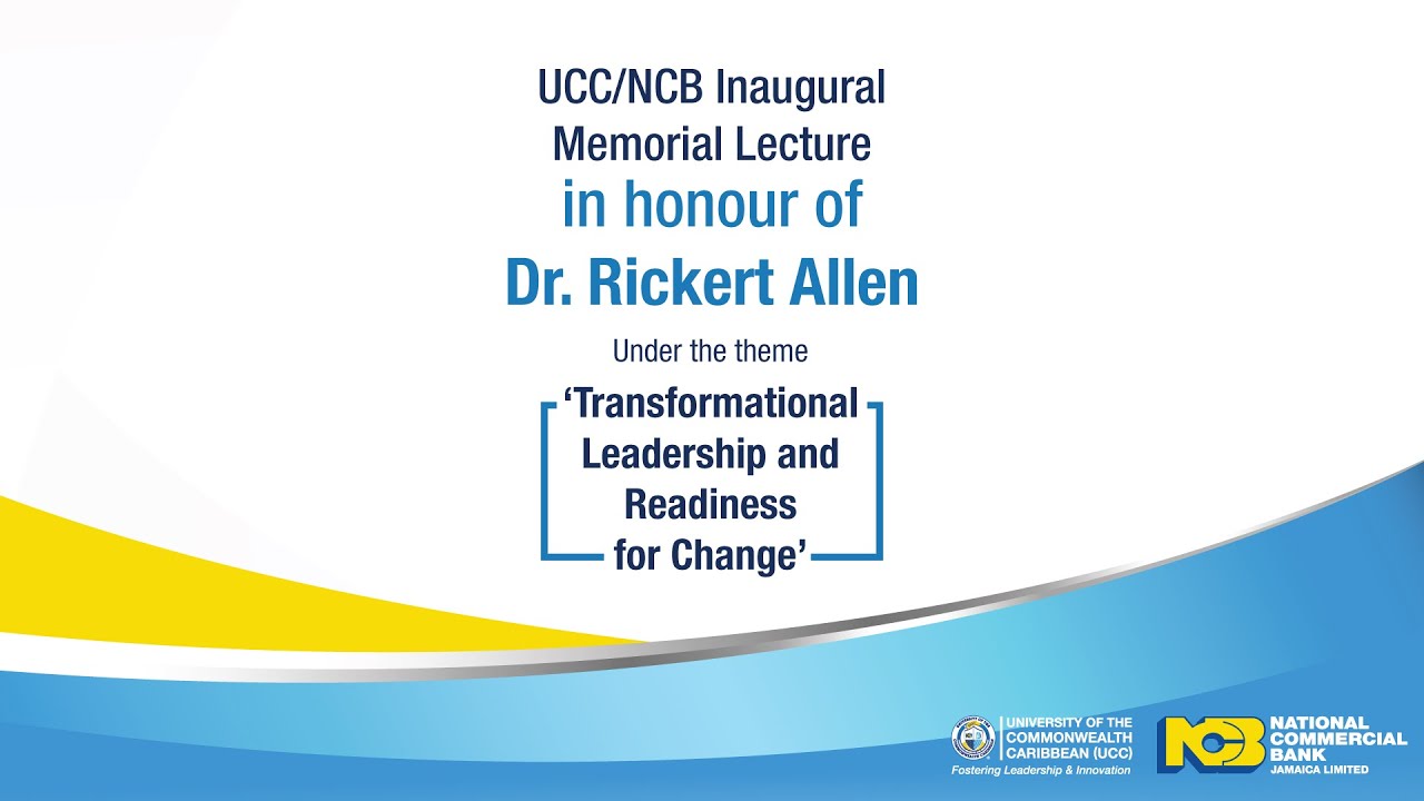 UCC/NCB Inaugural Memorial Lecture in honour of Dr. Rickert Allen - YouTube