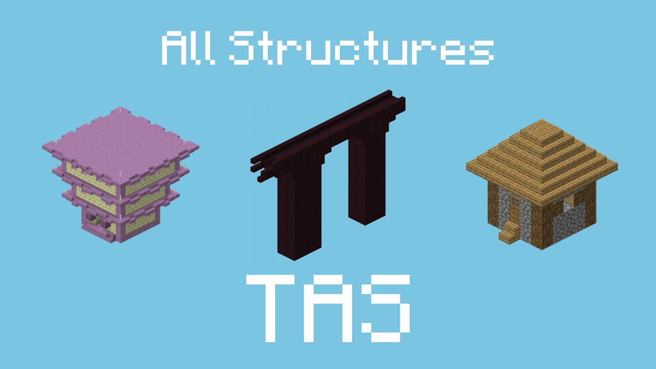 Reach All Structures in 6:45 | Minecraft TAS - YouTube