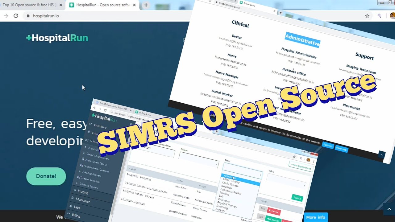 Aplikasi SIMRS Open Source, menggunakan "Hospital Run" - YouTube