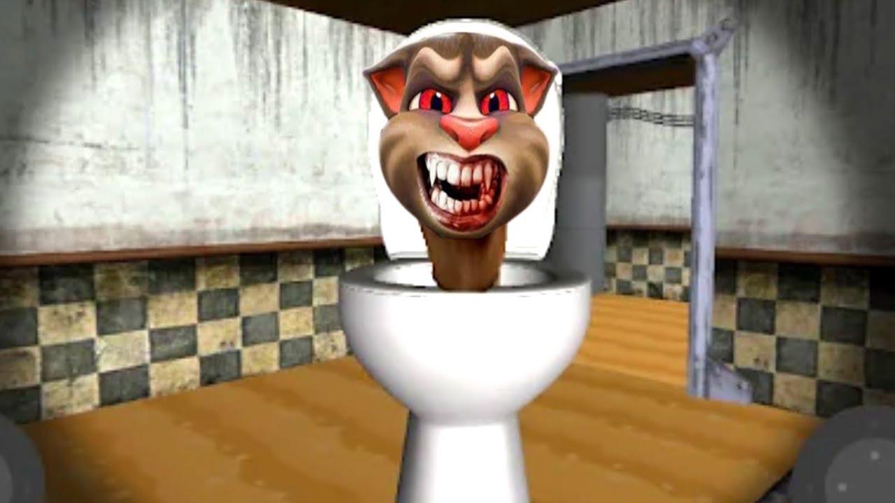 talking tom became horror in skibidi toilet #talkingtom - YouTube
