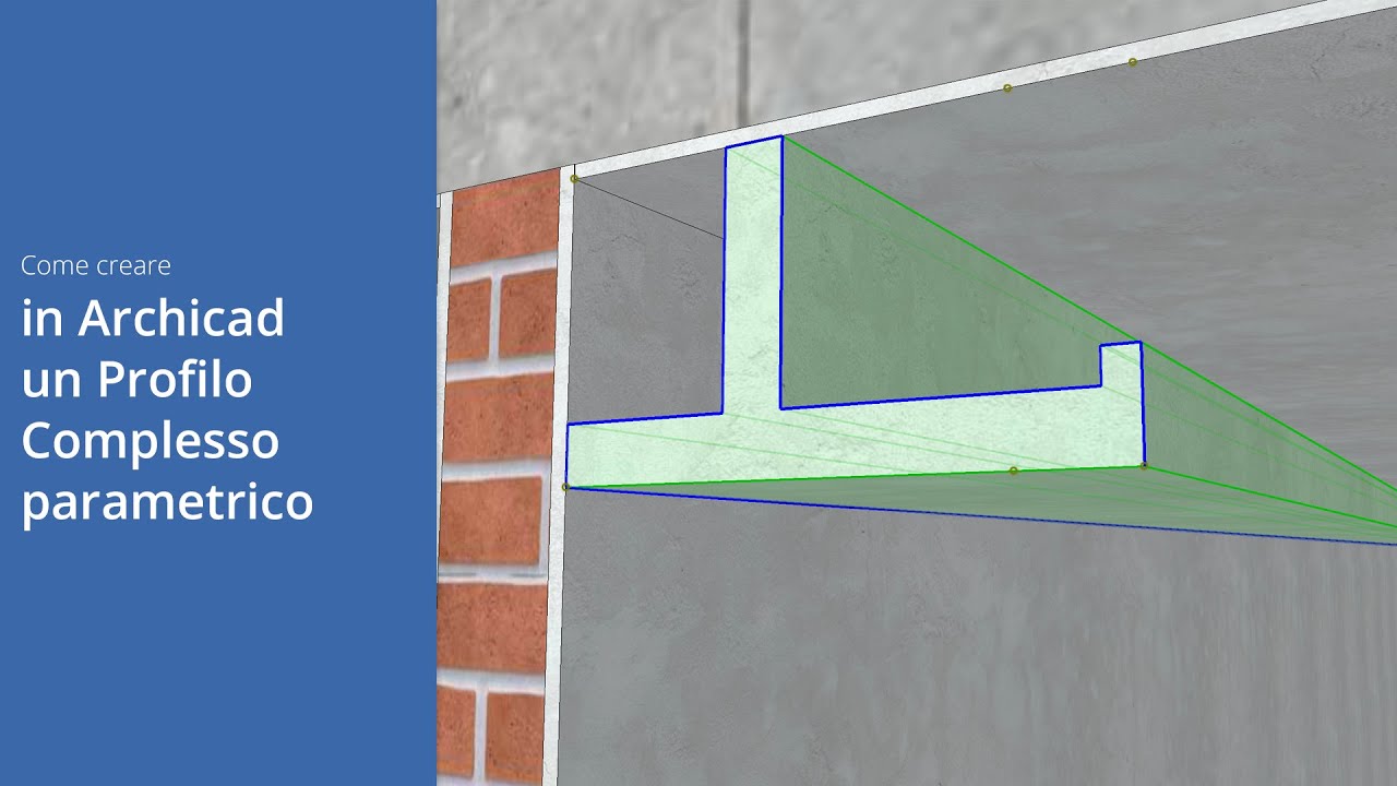 Come creare in Archicad un Profilo Complesso parametrico - YouTube