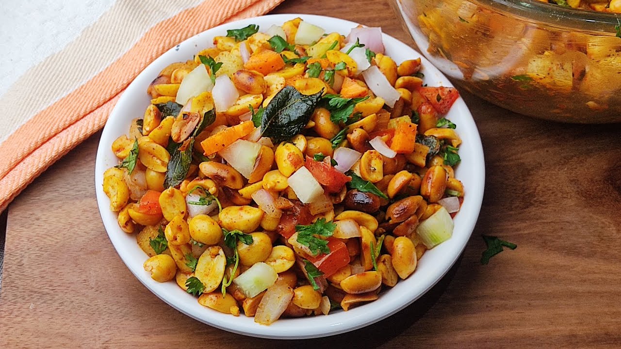 peanut chat | peanut chat recipe | peanut recipe | chat recipe | simple ...