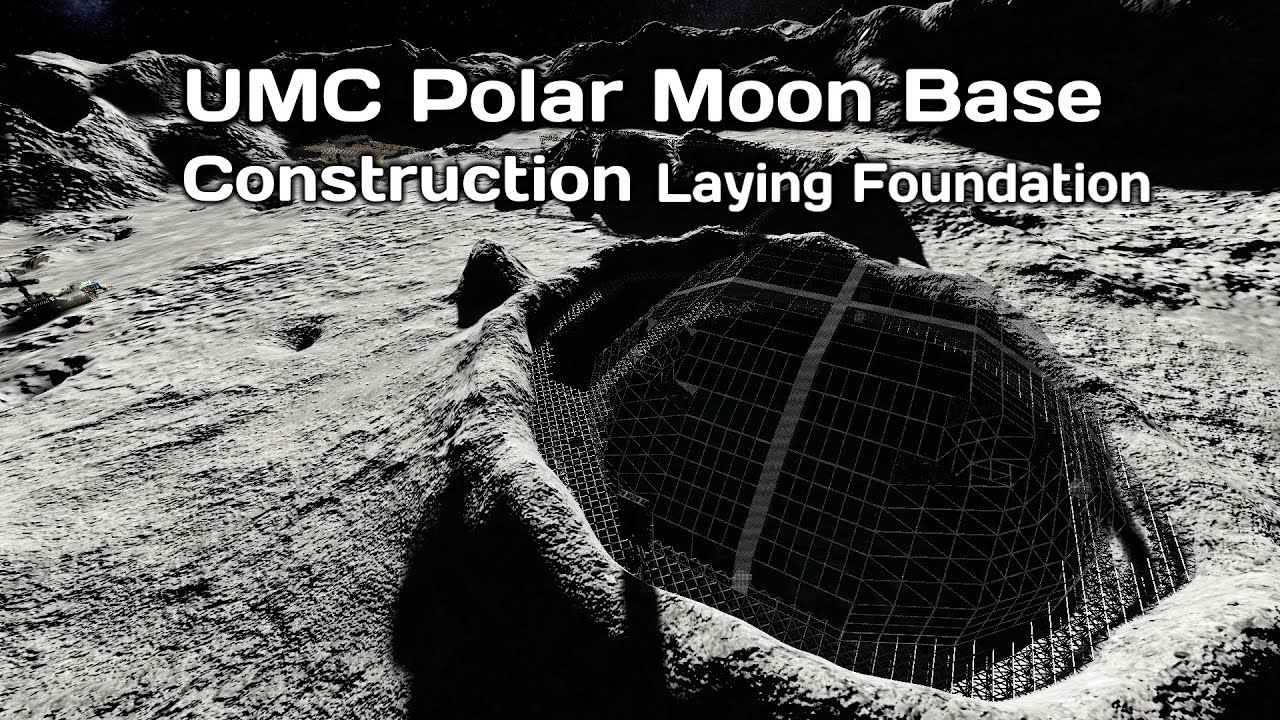 UMC Polar Moon Base Construction, EP02 Laying Foundations - YouTube