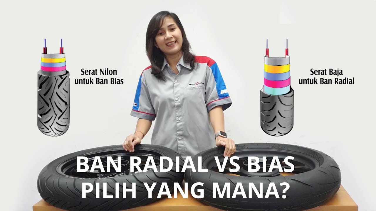 Beda ban motor bias dengan radial - YouTube