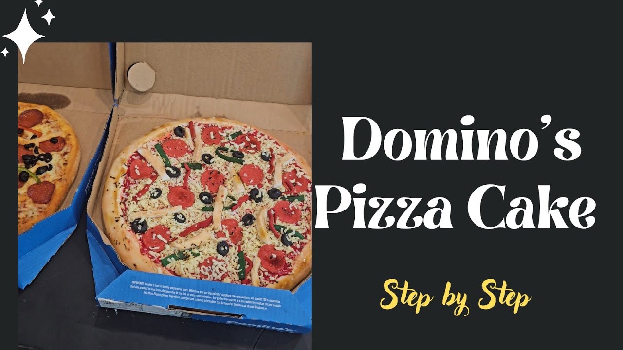 I Made A Hyper Realistic Domino's Pizza (Cake) #pizzacake - YouTube