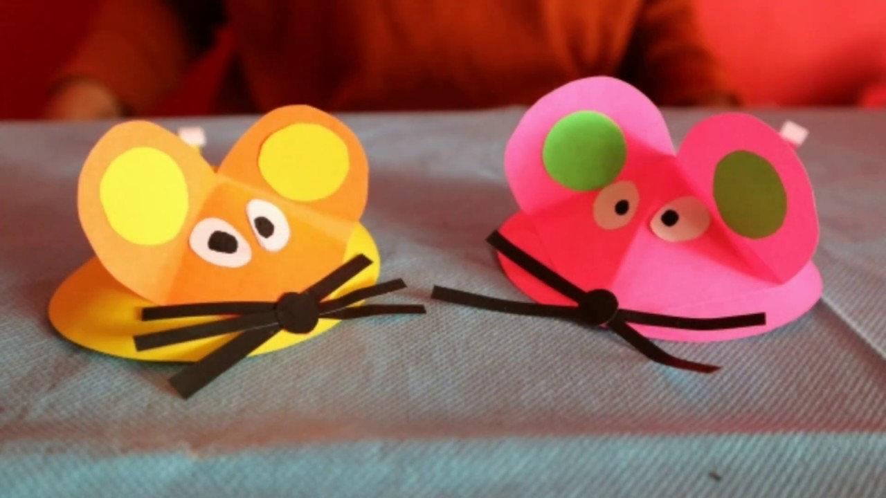 #DIY membuat tikus dari kertas origami - YouTube