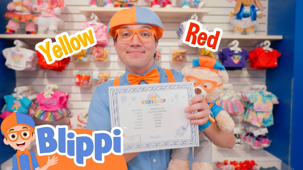 Blippi's Colorful Build-A-Bear Surprise! 🐻 Blippi's Colorful Fun ...