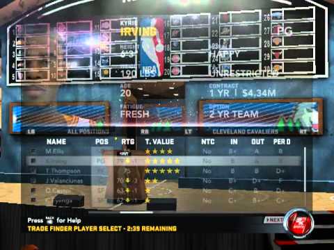 NBA 2k12 Franchise: Draft Night and Off-season - YouTube