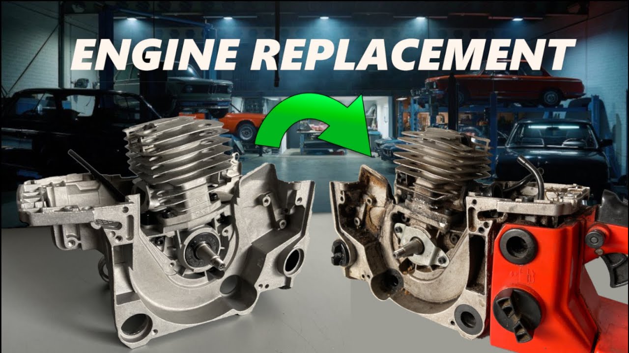 REPAIR and REPLACEMENT of the ENGINE on a chainsaw - YouTube