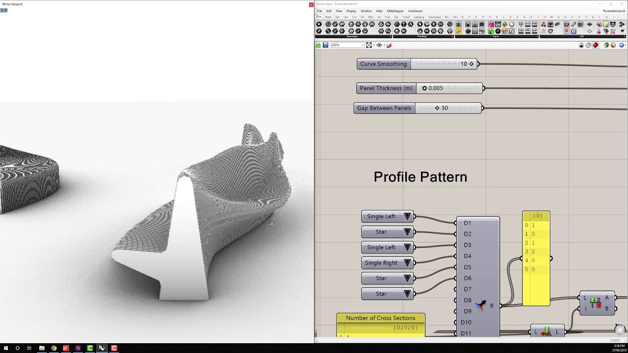 Parametric Bench Design Options | Grasshopper + Rhino - YouTube