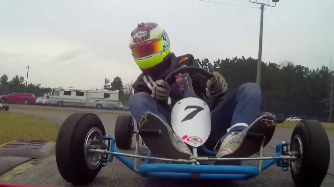 Onboard Sportsman Rear Vintage Kart Race #2 - VKA Barnesville - YouTube
