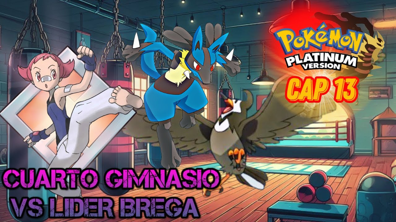 Cuarto gimnasio Lider Brega POKEMON PLATINO CAP 13 - YouTube