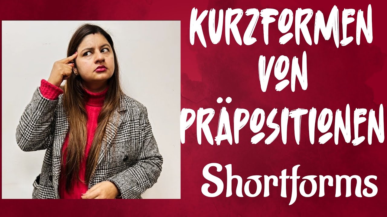 Learn German | How to make Shortforms | Kurzformen | A1 , A2 and B1 ...
