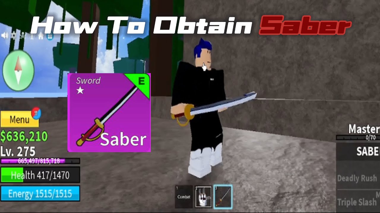 How To Obtain Saber *FULL GUIDE* In Blox Fruits - YouTube