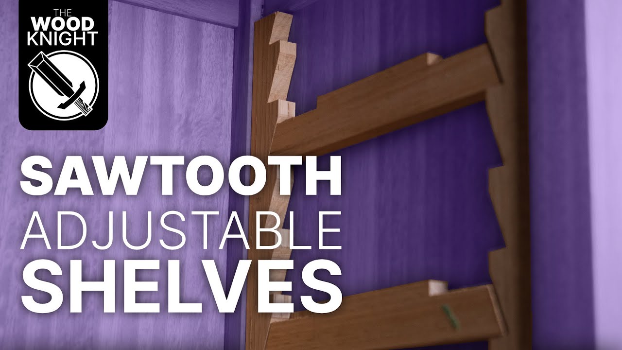 Woodworking: Sawtooth Shelves - YouTube