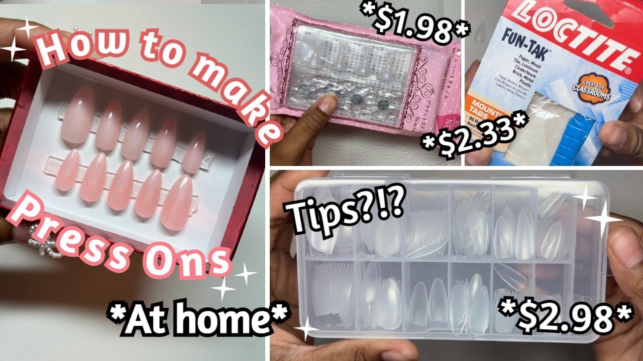 HOW to make PRESS-ONS at HOME | EASY Press-on Tutorial - YouTube