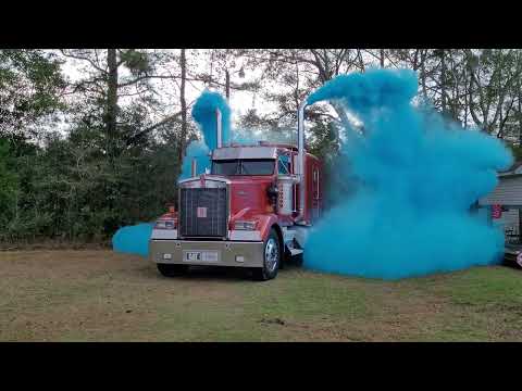 Gender Reveal Truck Driver Style - YouTube