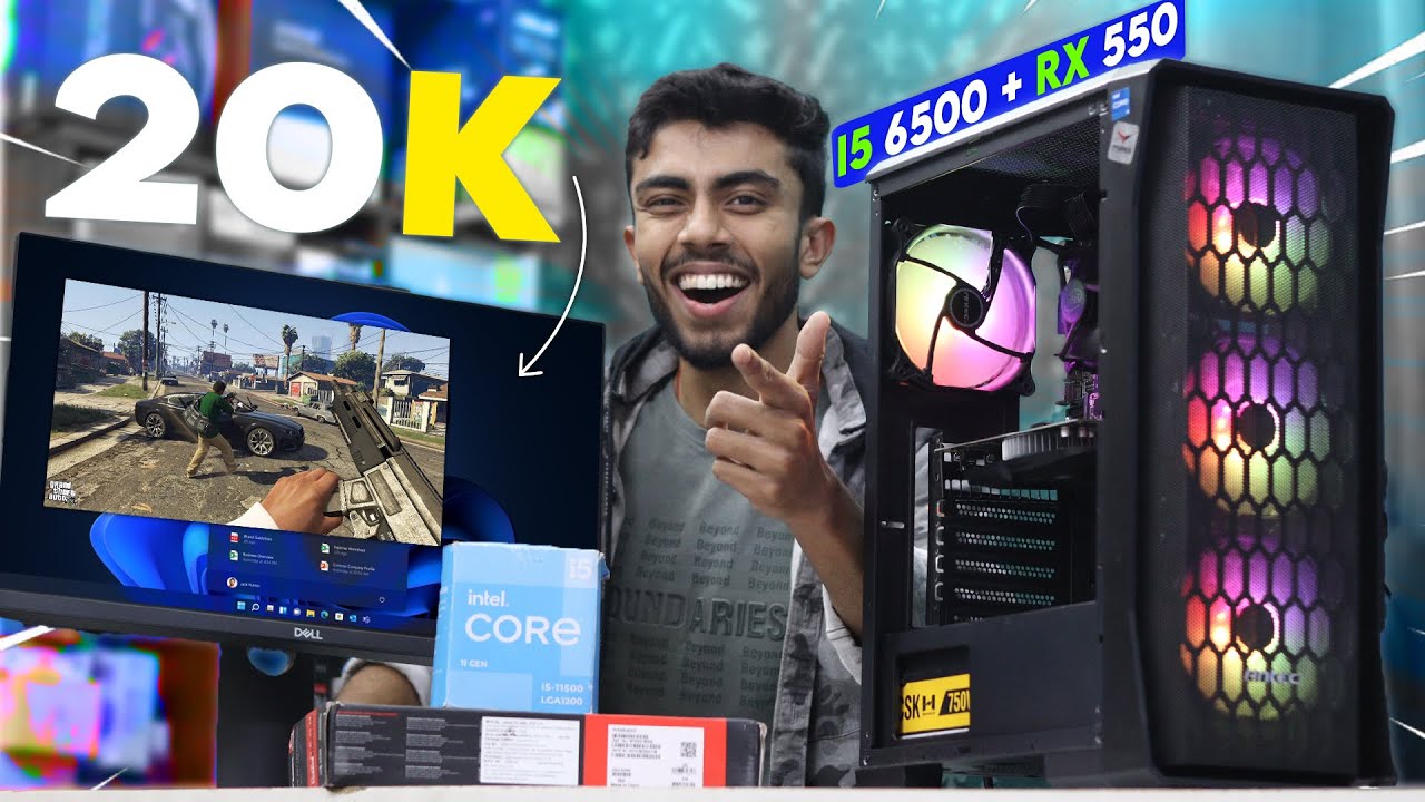20,000/- Rs Super Intel i5 Gaming PC Build🔥 With GPU - Best Budget ...