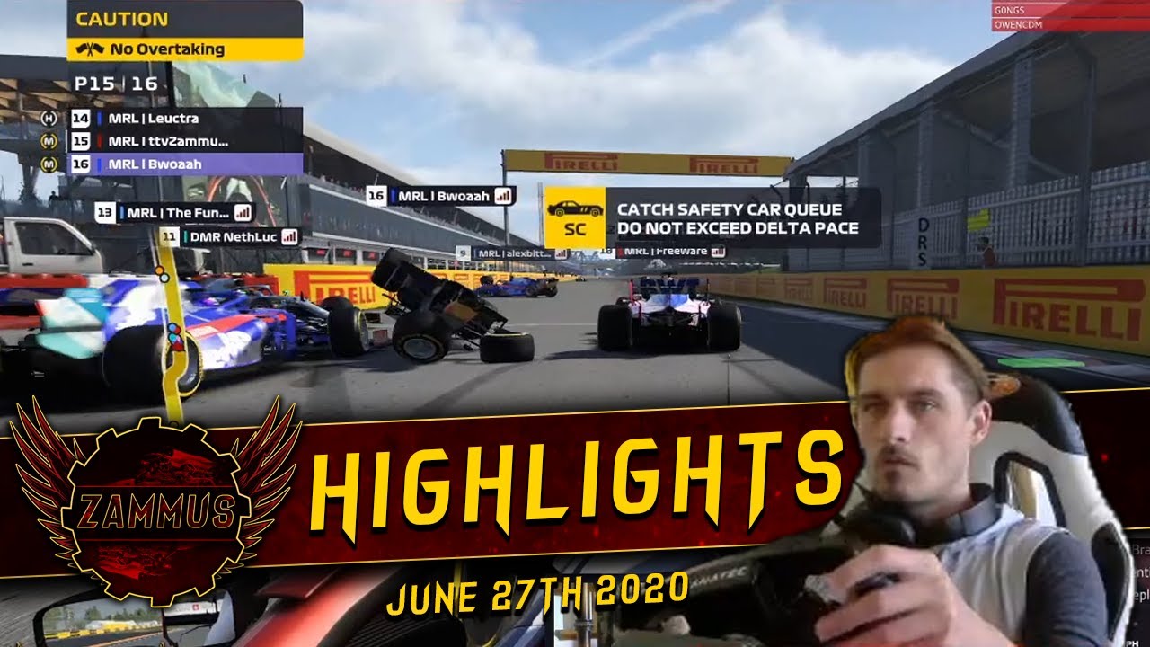 MRL vs. DMR Event Race Highlights - Zammus Twitch Highlights #9! F1 ...