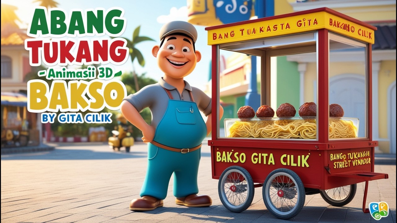 Abang Tukang Bakso - Animasi 3D Seru & Lagu Anak Populer by Gita Cilik ...