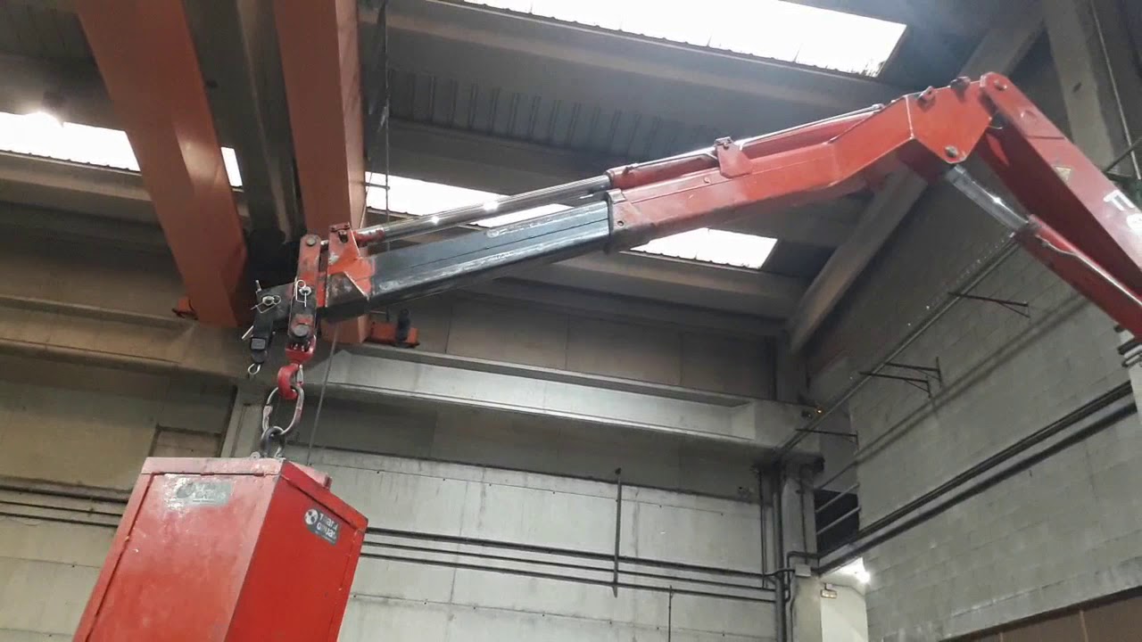 Grúa usada FASSI F80.22 used crane S-191337A (www.transgruas.com) - YouTube