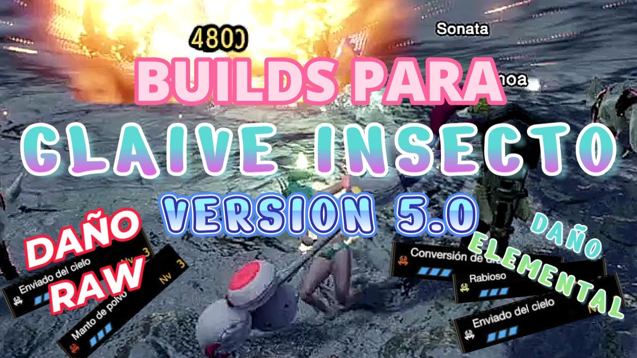 MHRise SunBreaK | Builds/Sets GLAIVE INSECTO (Insect Glaive) Version 5. ...