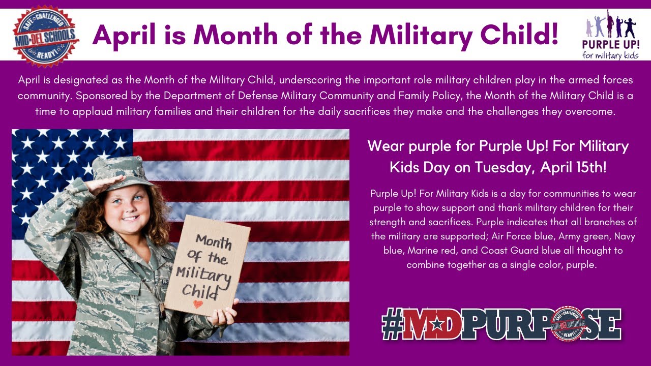 Purple Up! for Military Children April 15, 2025 - YouTube