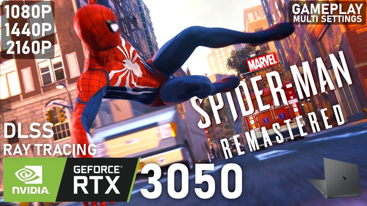 Marvel’s Spider-Man Remastered | RTX 3050 Laptop | 5600H | 1x8GB ...