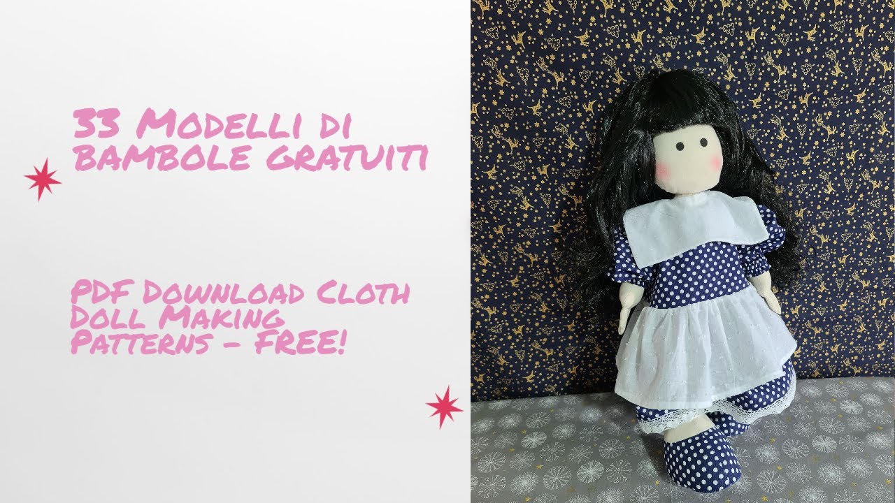 Bambole di stoffa e vestiti - Cartamodelli in PDF da scaricare ...