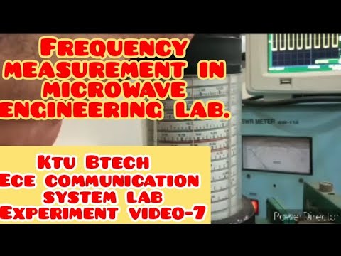 Microwave frequency measurement in communication system lab .Direct ...