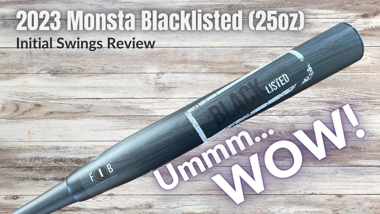 INITIAL SWINGS REVIEW - 2023 Monsta Blacklisted (25oz), for ASA - YouTube