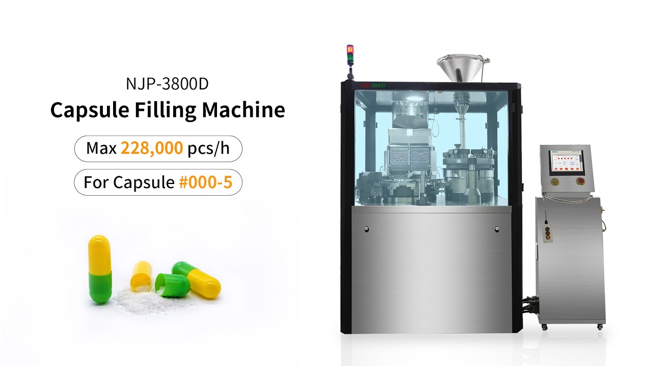 NJP-3800D High Speed Capsule Filling Machine, 228,000 capsules/h - YouTube