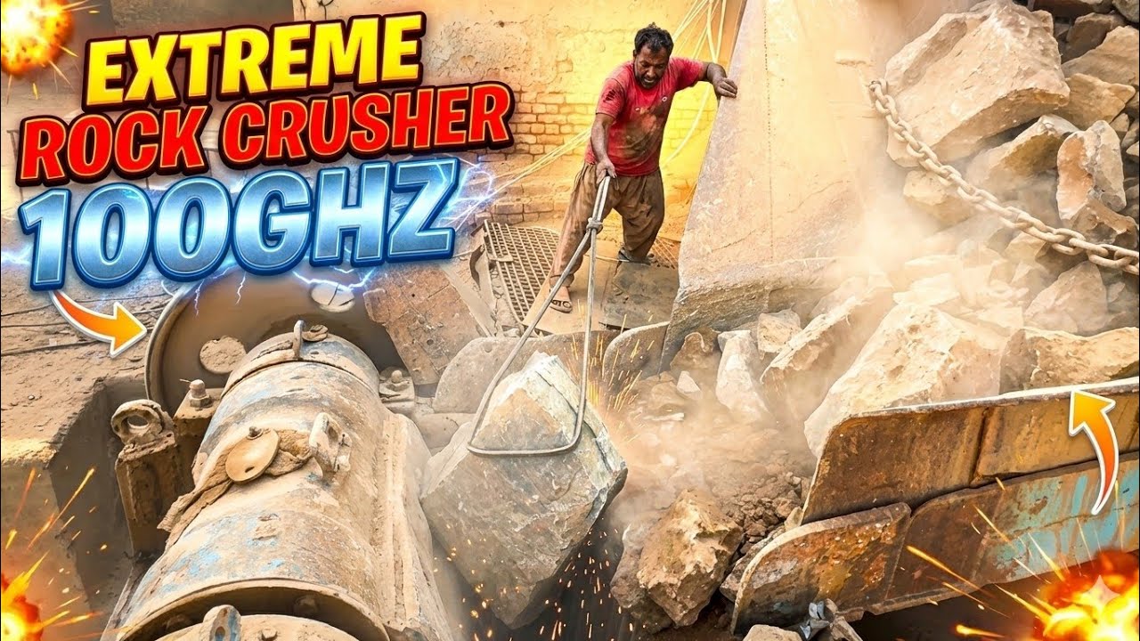EXTREME Rock Crushing Process | From GIGA ROCKS to MICRO SAND # ...