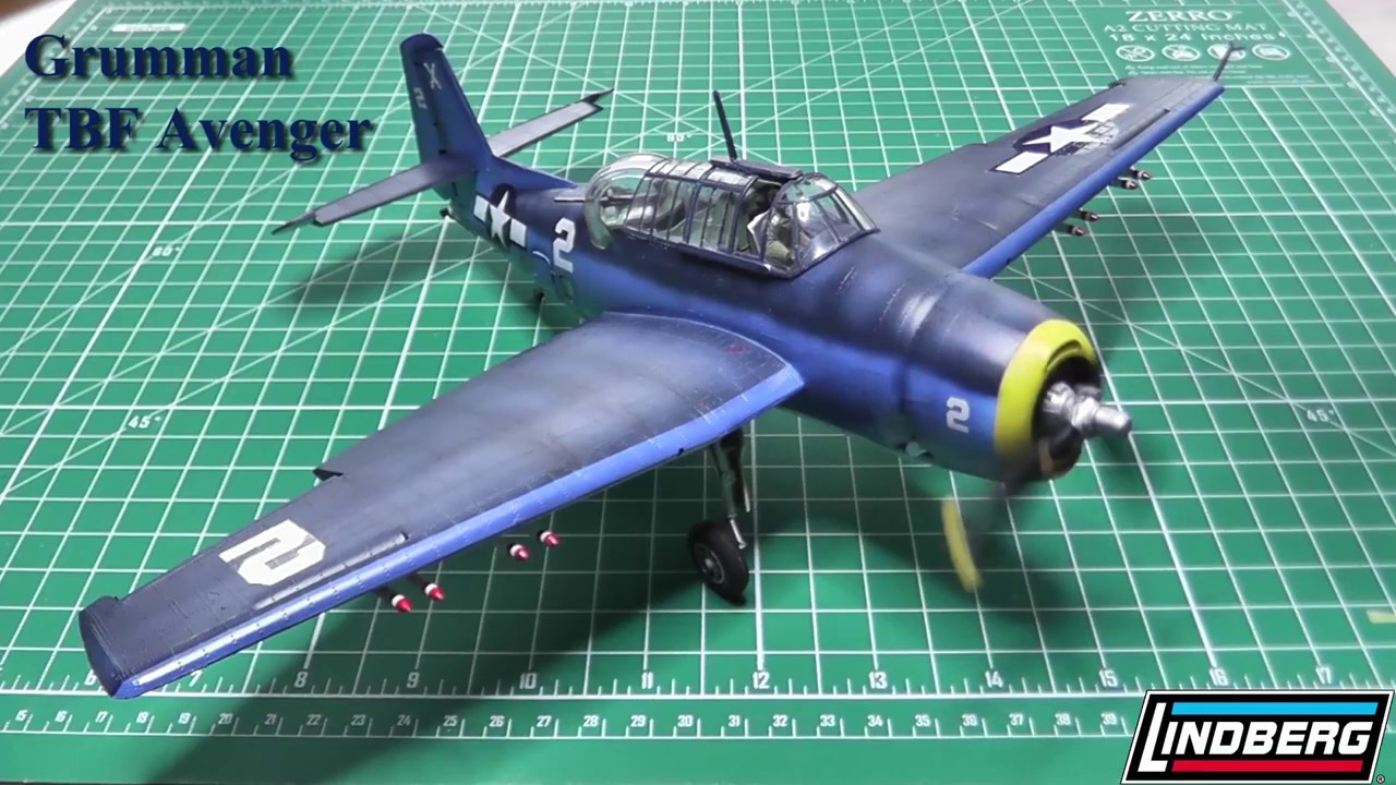 Lindberg-Models Grumman TBF Avenger 1:48 scale model - YouTube