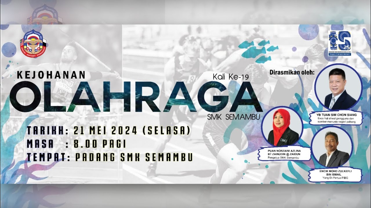 Kejohanan Olahraga kali ke-19 2024 SMK Semambu - YouTube