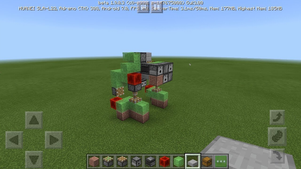 MCPE: slime block robot tutorial: робот жасау - YouTube