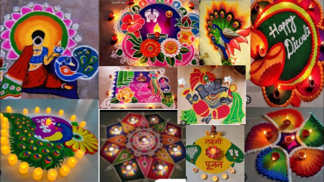 Rangoli ki design||rangoli design for Diwali 2023 || rangoli design ...