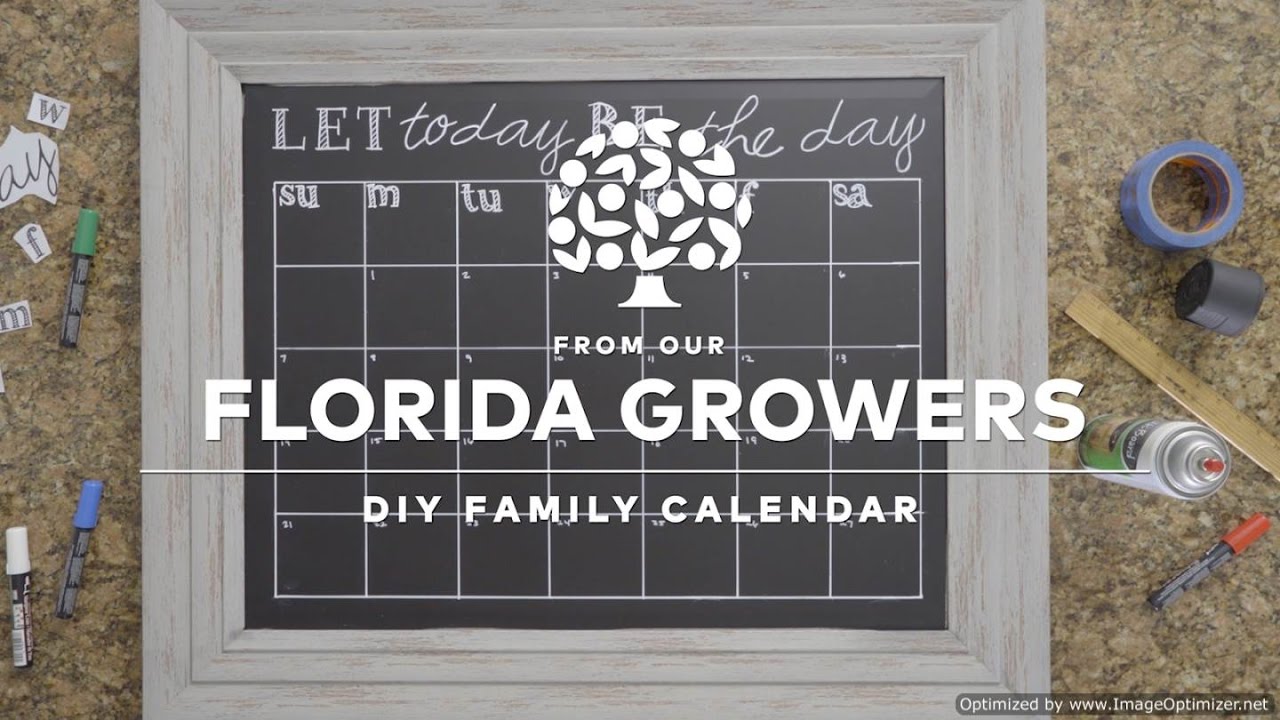 DIY Family Calendar YouTube diy-family-calendar-youtube