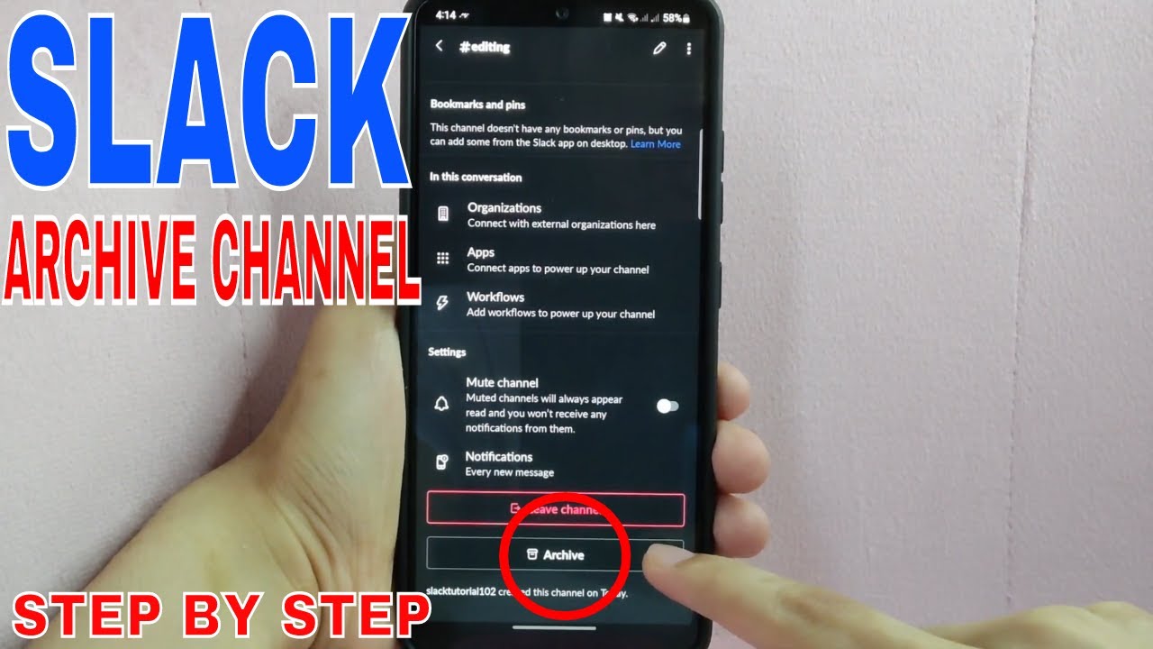 How To Archive Slack Channel 🔴 - YouTube