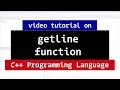 Reading an entire Line using getline function | LearningLad.com