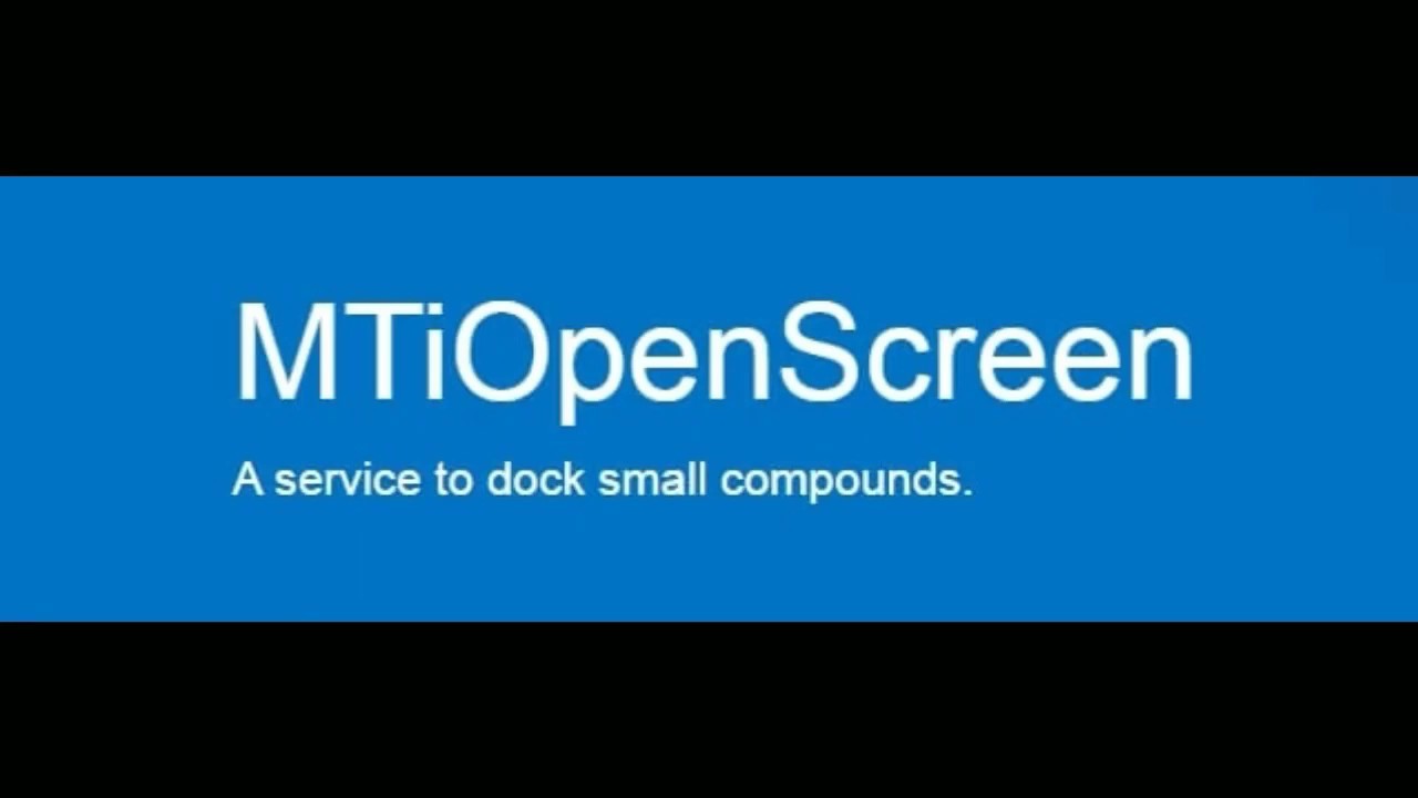 MTiOpenScreen for drug discovery - YouTube