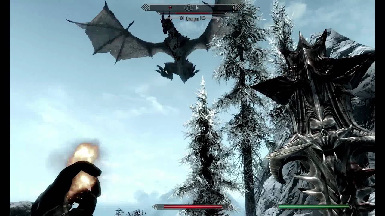 Skyrim: Shearpoint Dragon - YouTube