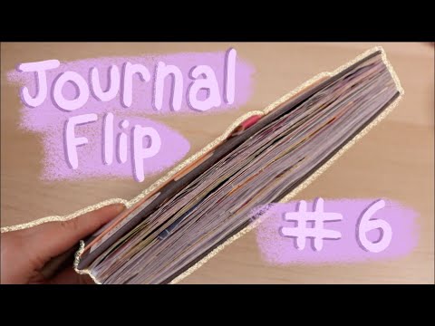 journal flip through #6 (getting through a journal funk) - YouTube